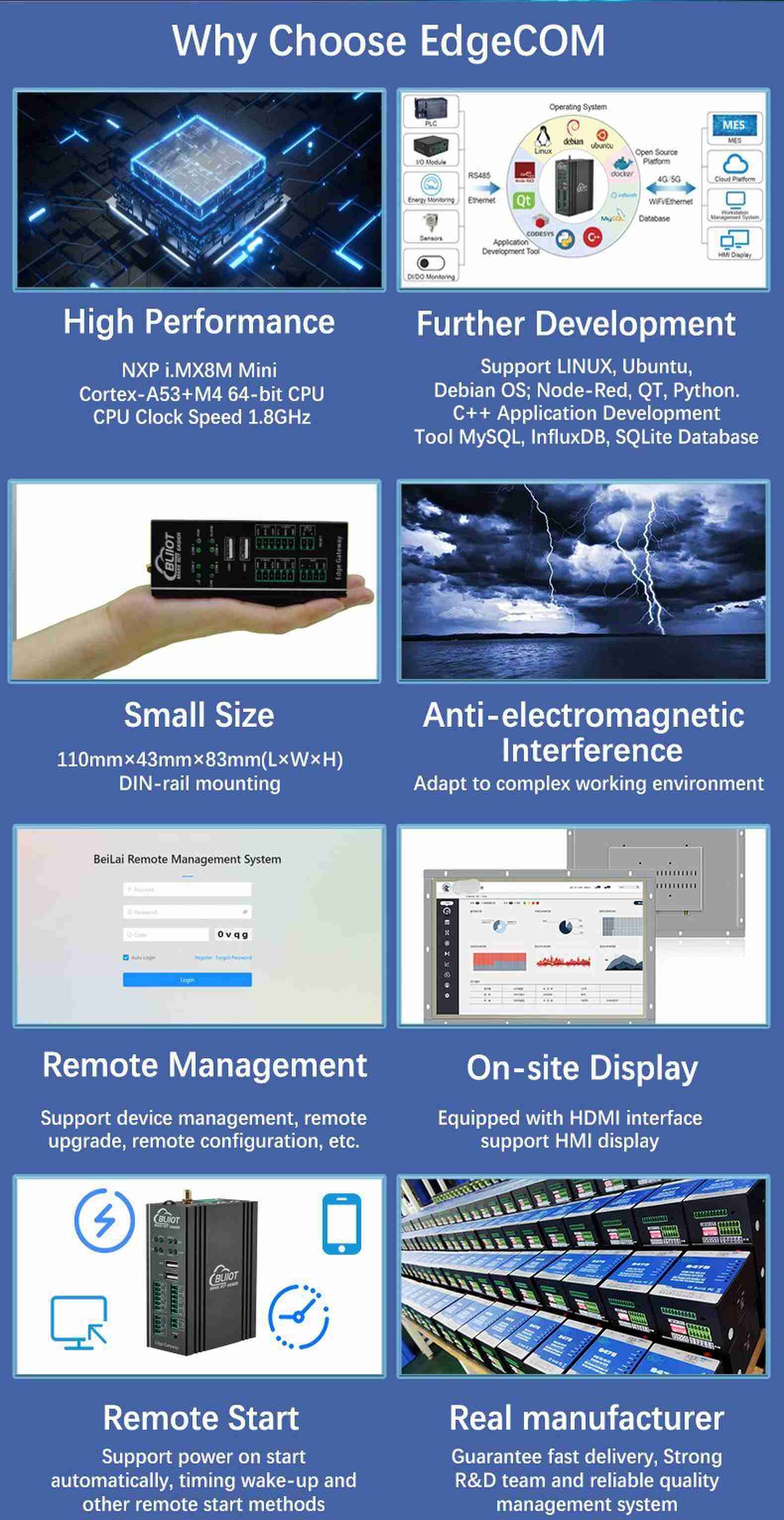 Armxy Series 2g+8g Iiot Computer Gateway With Rs485 4g/wifi Di Do Can For Industrial Automation ...