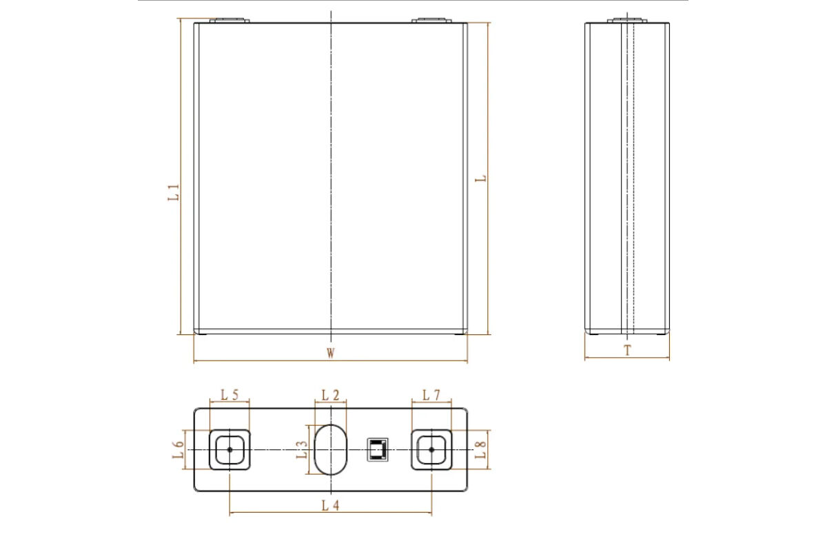 Lifepo4 Lithium Baterry Cell 3.2v105ah Prismatic Cell For Electric ...