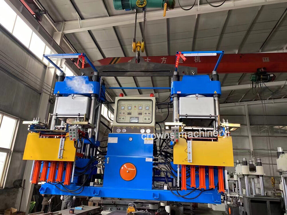 Double Press Station Hydraulic Vulcanizing Hot Press Machine For Auto ...