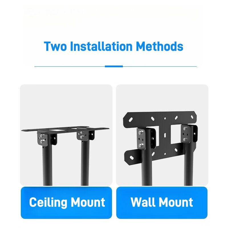 Steel Height Tilt Adjustable Ceiling Tv Mount Bracket Hanger Extra ...