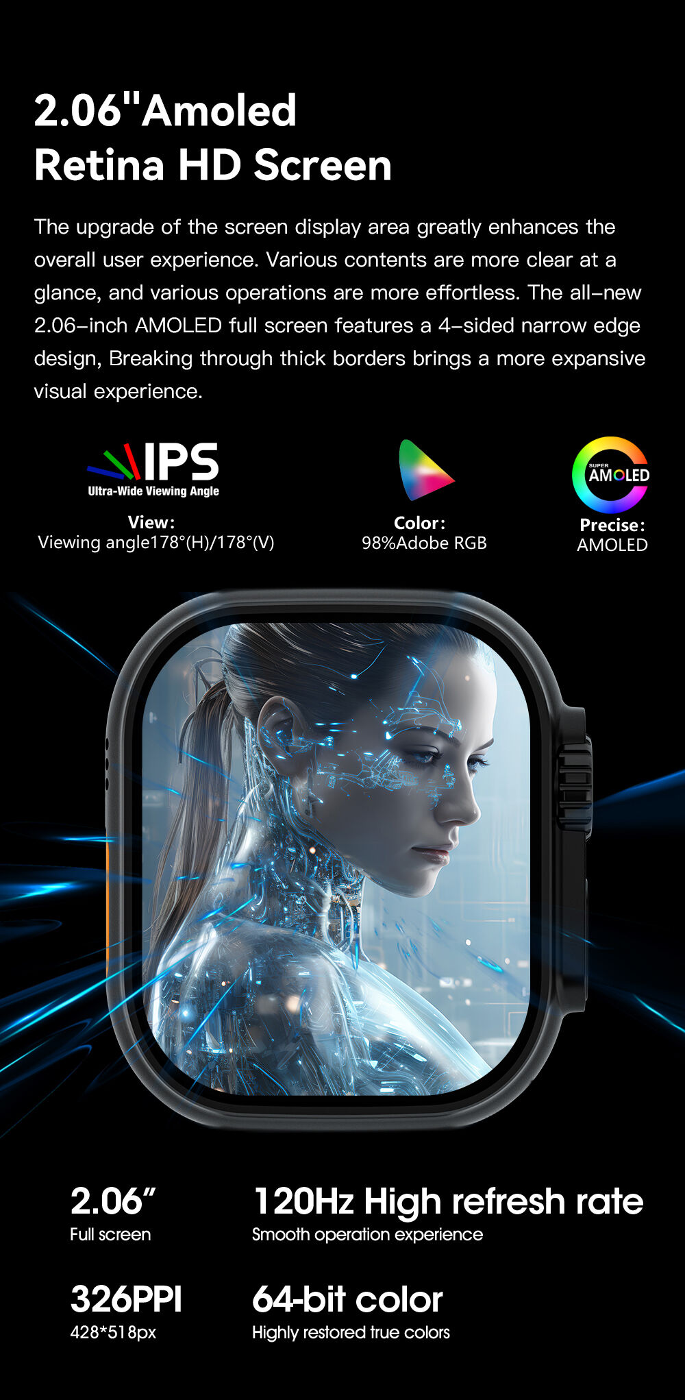 Microwear Watch Ultra Ai3 Oem Odm 2.06inch Amoled Android 4g ...