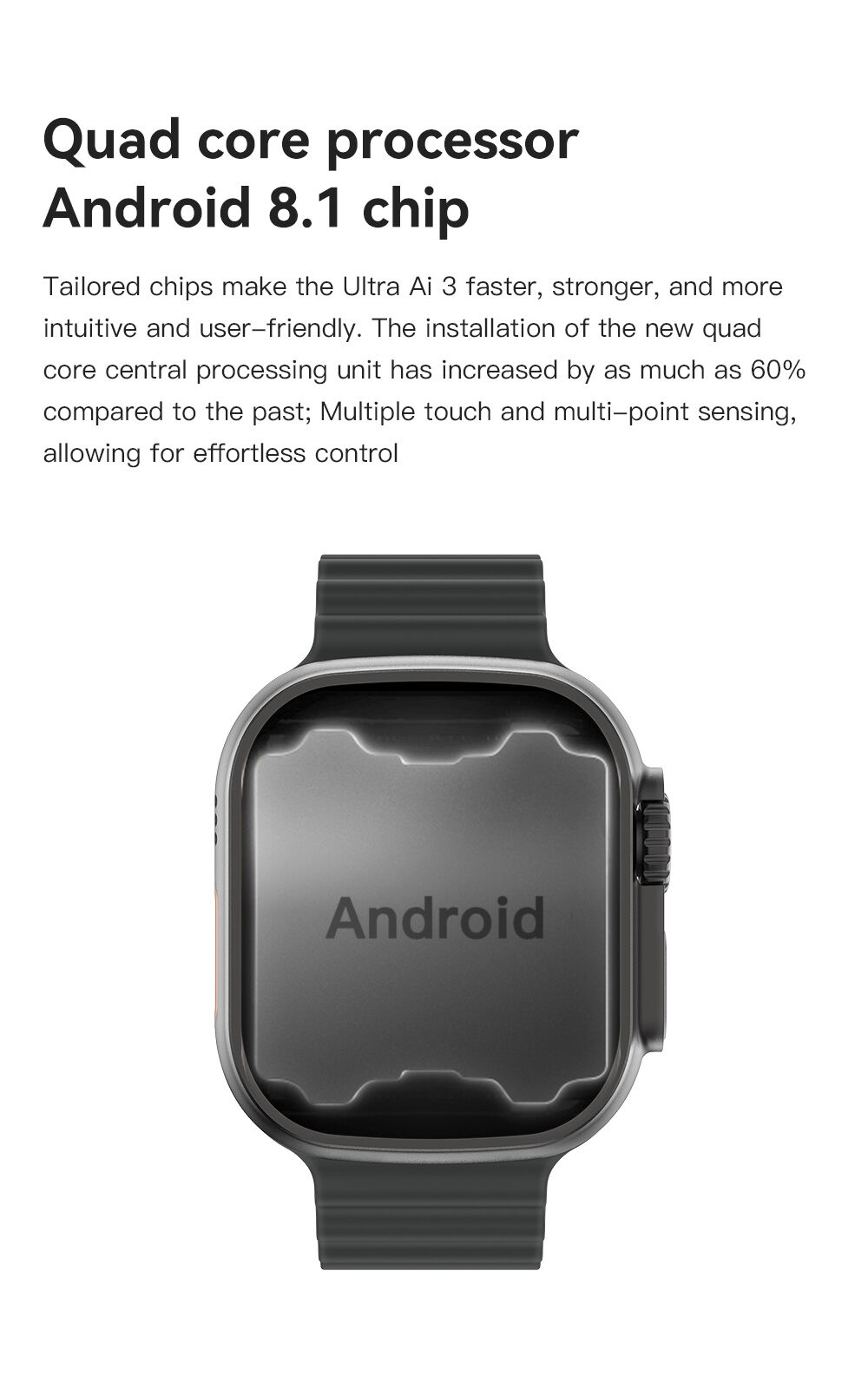 Microwear Watch Ultra Ai3 Oem Odm 2.06inch Amoled Android 4g ...