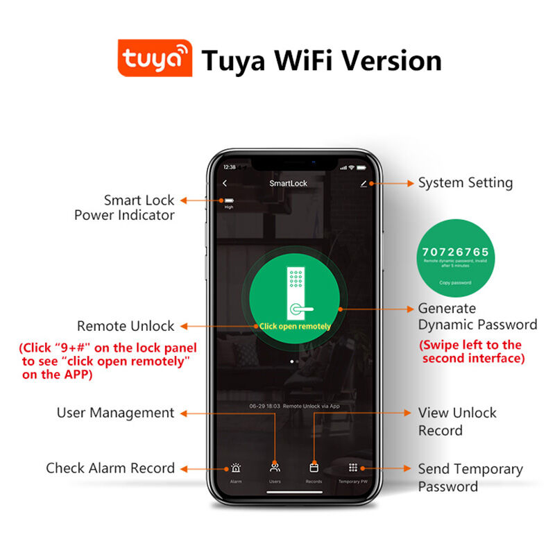 Tuya Wifi Smart App Remote Conotrol Electric Biometric Fingerprint ...