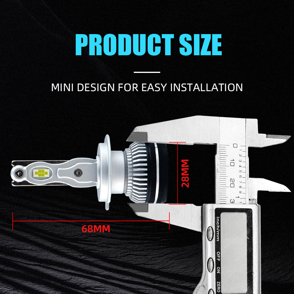 Factory Producer H4 H7 H11 Car Led Headlight Bulb Double Cooper Pipes 90w 10000lm Auto Lampade ...