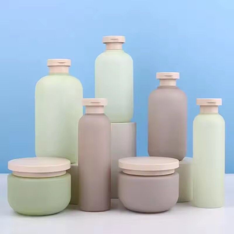 High Quality Plastic Jars Green 250g Cosmetic Packaging Bottles ...