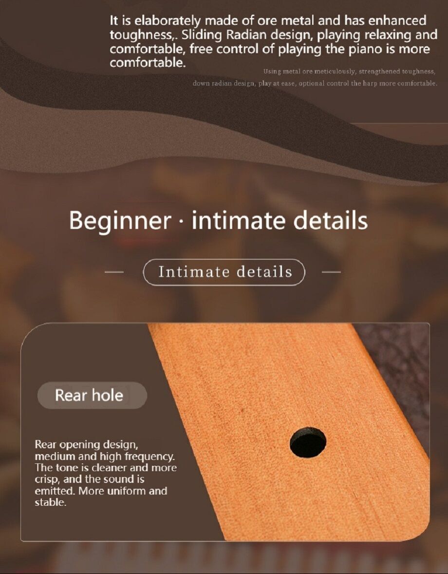 Kalimba Wholesale Wooden Thumb Piano 17 Key Kalimba For Beginners ...