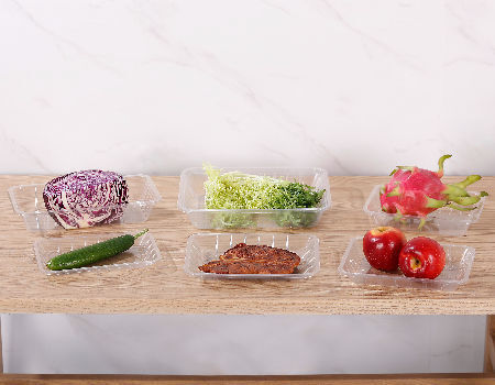 Biodegradable Pet Food Grade Disposable Meat Container Plastic ...