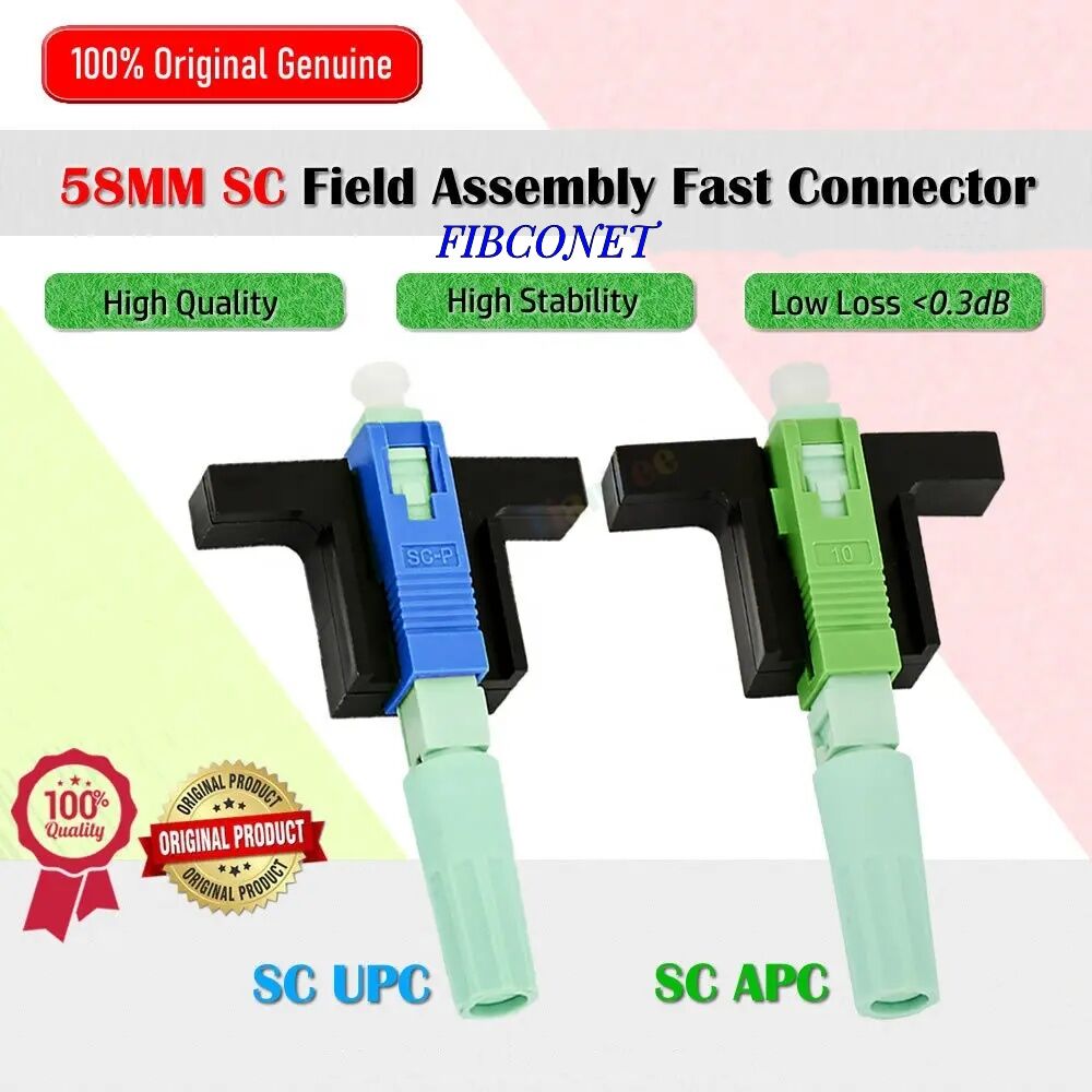 Ftth Sc/upc Apc Network Compatible Connector T Tap Fiber Optic Fast ...