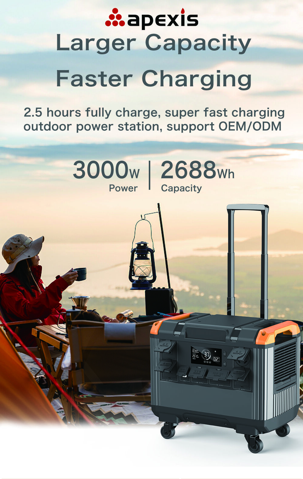 Bulk Buy China Wholesale Ap30 3000w/2688wh Solar Portable Power Station ...