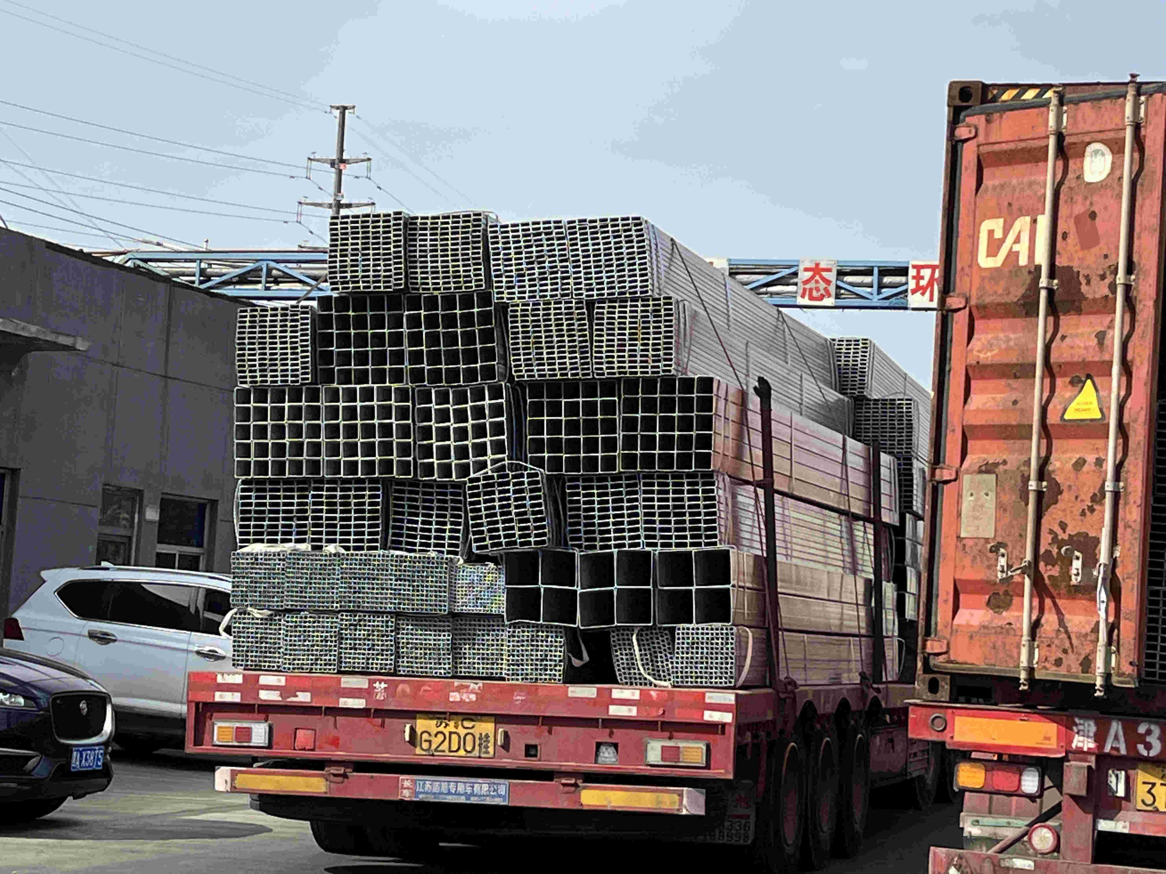 100mm Galvanised Steel Box Section Hollow Structural Steel Tube - China ...