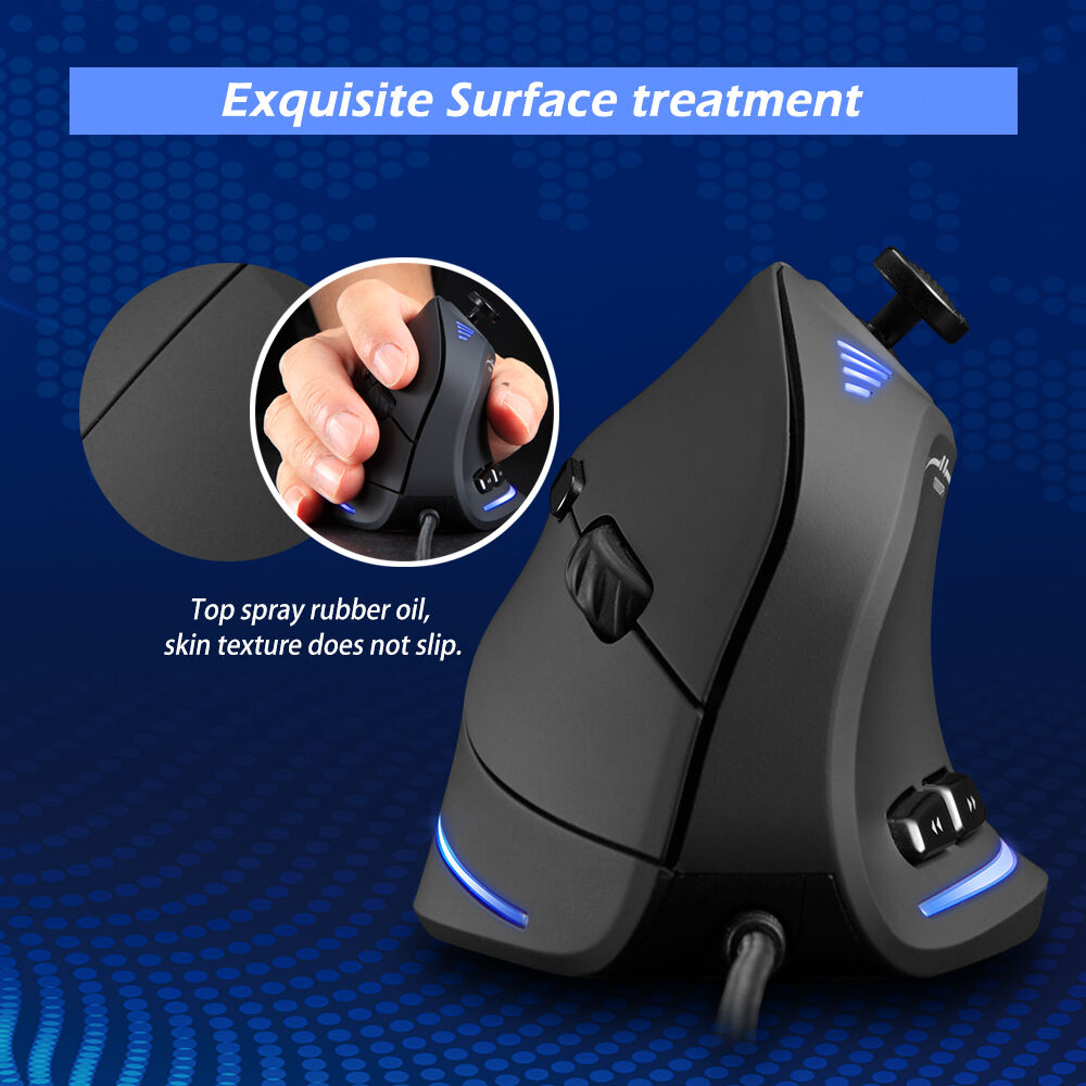 Retailing Wired Rgb Backlight Programmable Vertical Gaming Mouse With 5 ...
