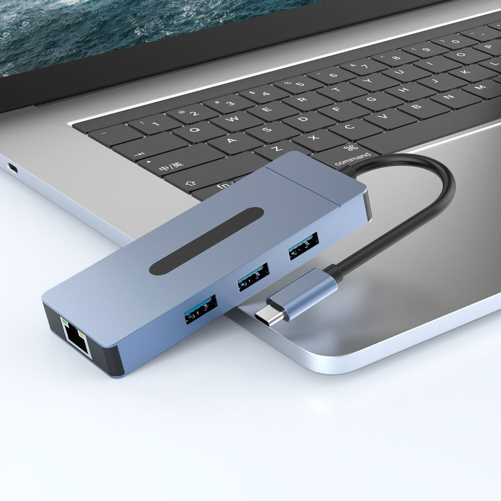 Factory Wholesale Type C Usb 7 In 1 To Rj45 Hdmi 4k Docking Station For ...