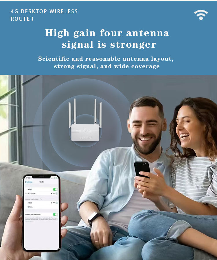300m Indoor 4g Router With Esim Card +300m Speed+2.4g+4port Rj45+ec200a ...