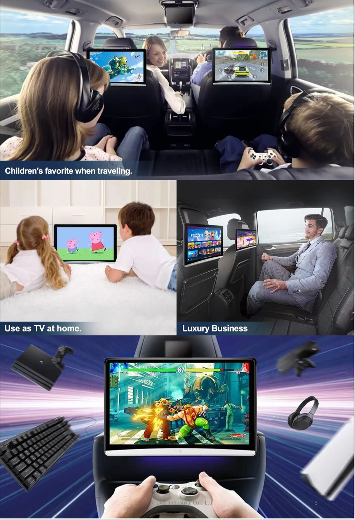 10 Inch Car Video Audio Players Supports 32bits Games, Aftermarket ...