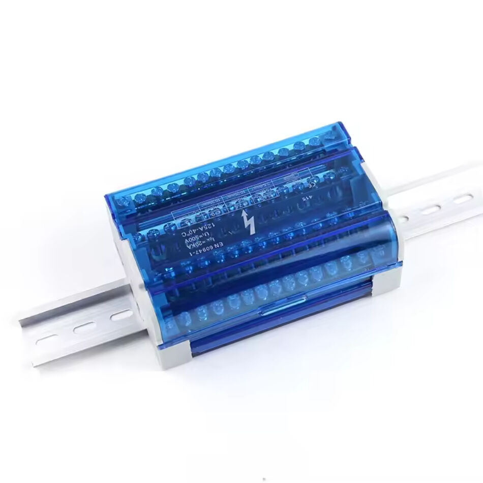 Electrical Panel Mount Bus Bar Screw Wire Connector Modular Unipolar Power Distribution Junction