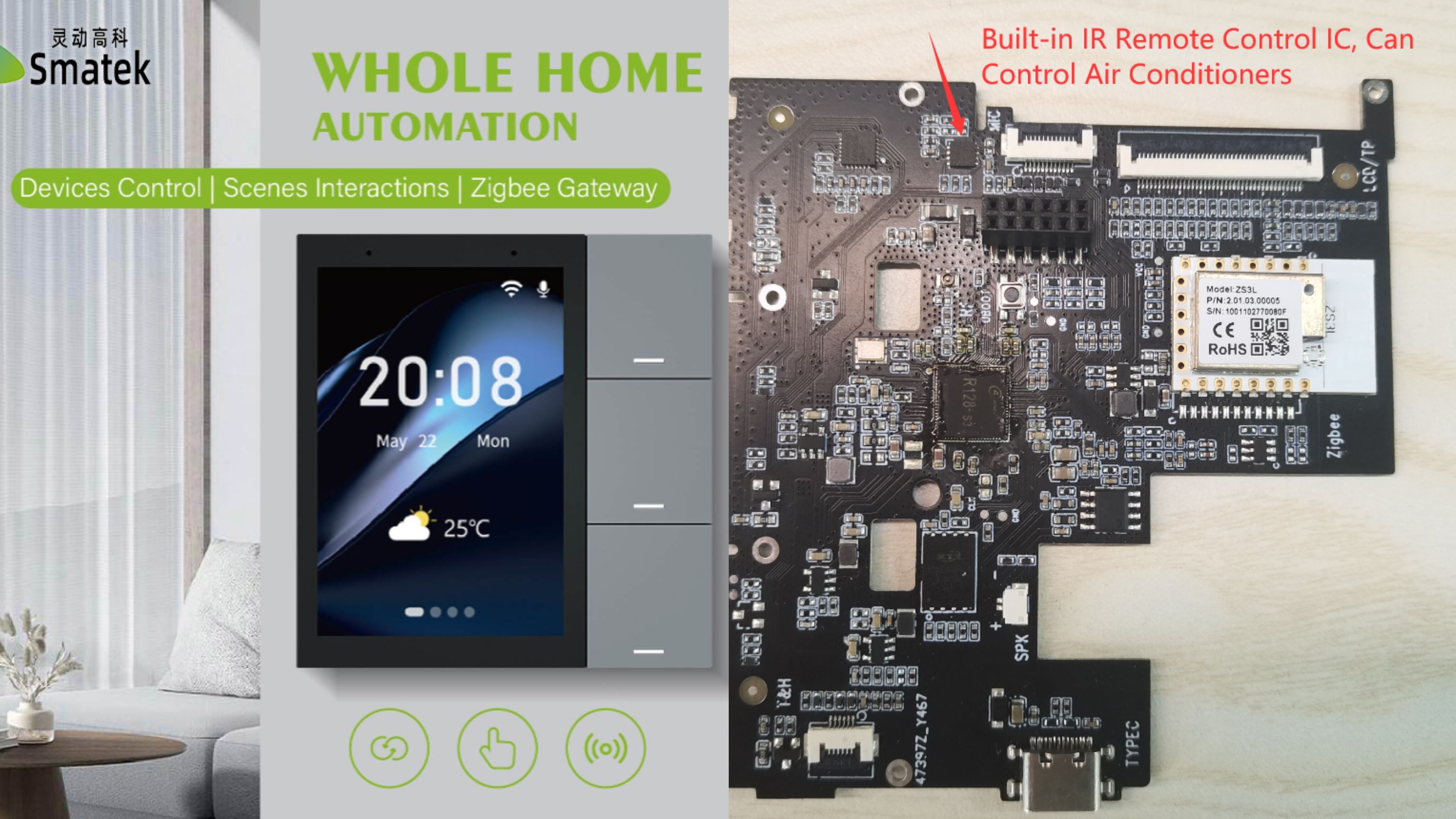 Factory Direct High Quality China Wholesale Smatek S3el 3.5 Inch Tuya ...