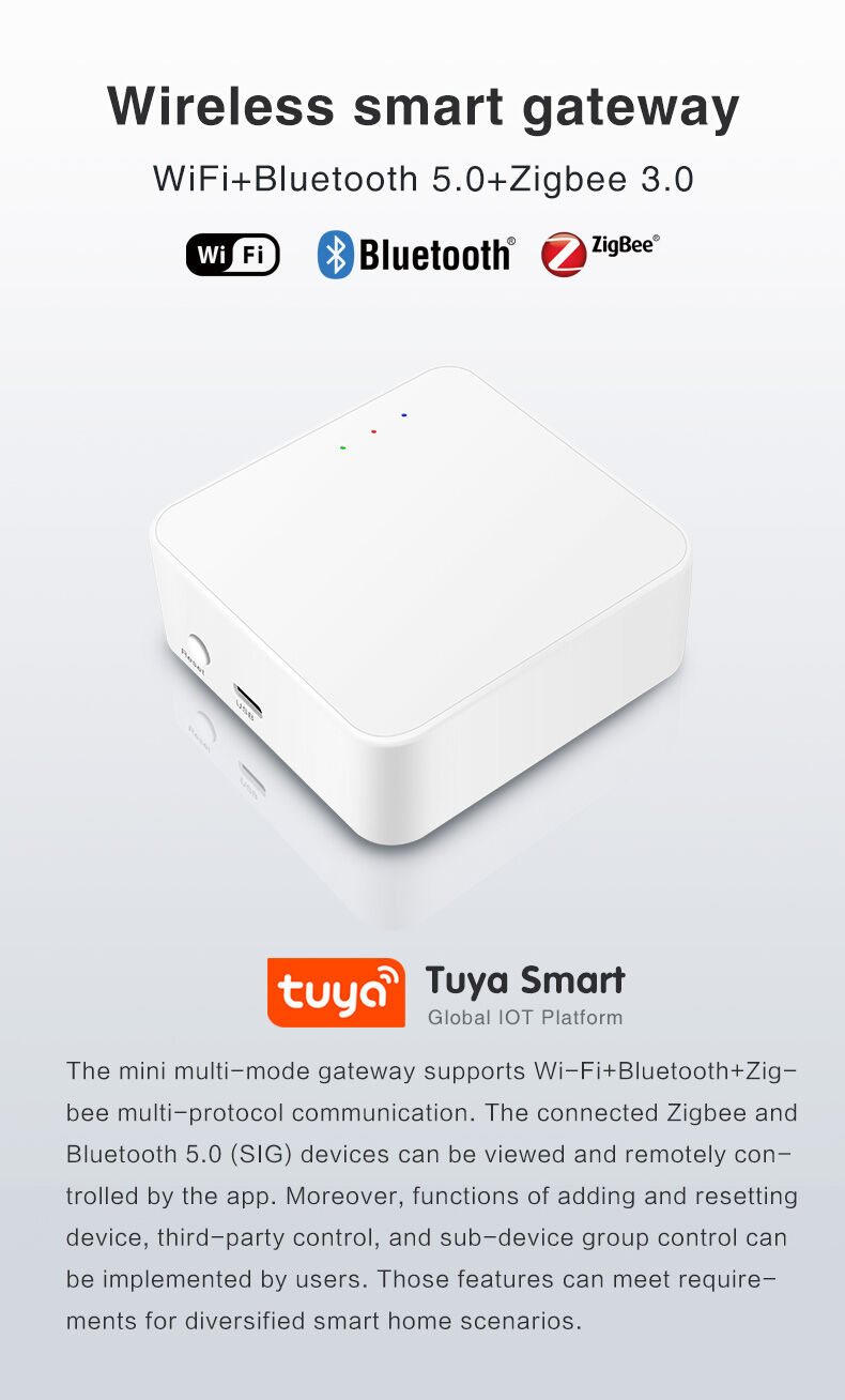 Tuya Smart Home Automation Iot Zigbee 3.0 Bluetooth Ble Mesh Multi Mode Function Multi-mode ...
