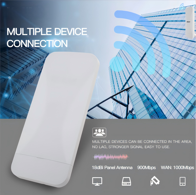 Long Distance Wireless Network Ap 900m/ 5.8g / Power Digital Long ...