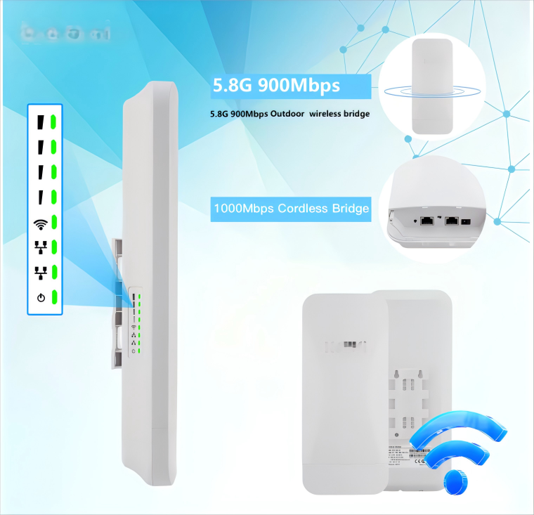 Long Distance Wireless Network Ap 900m/ 5.8g / Power Digital Long ...