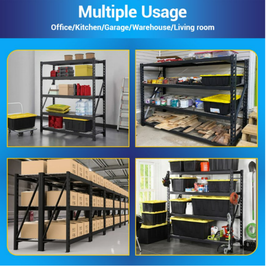 Custom Heavy Duty Shelving 300 Kg Layer Garage 4 Tier Warehouse Storage ...