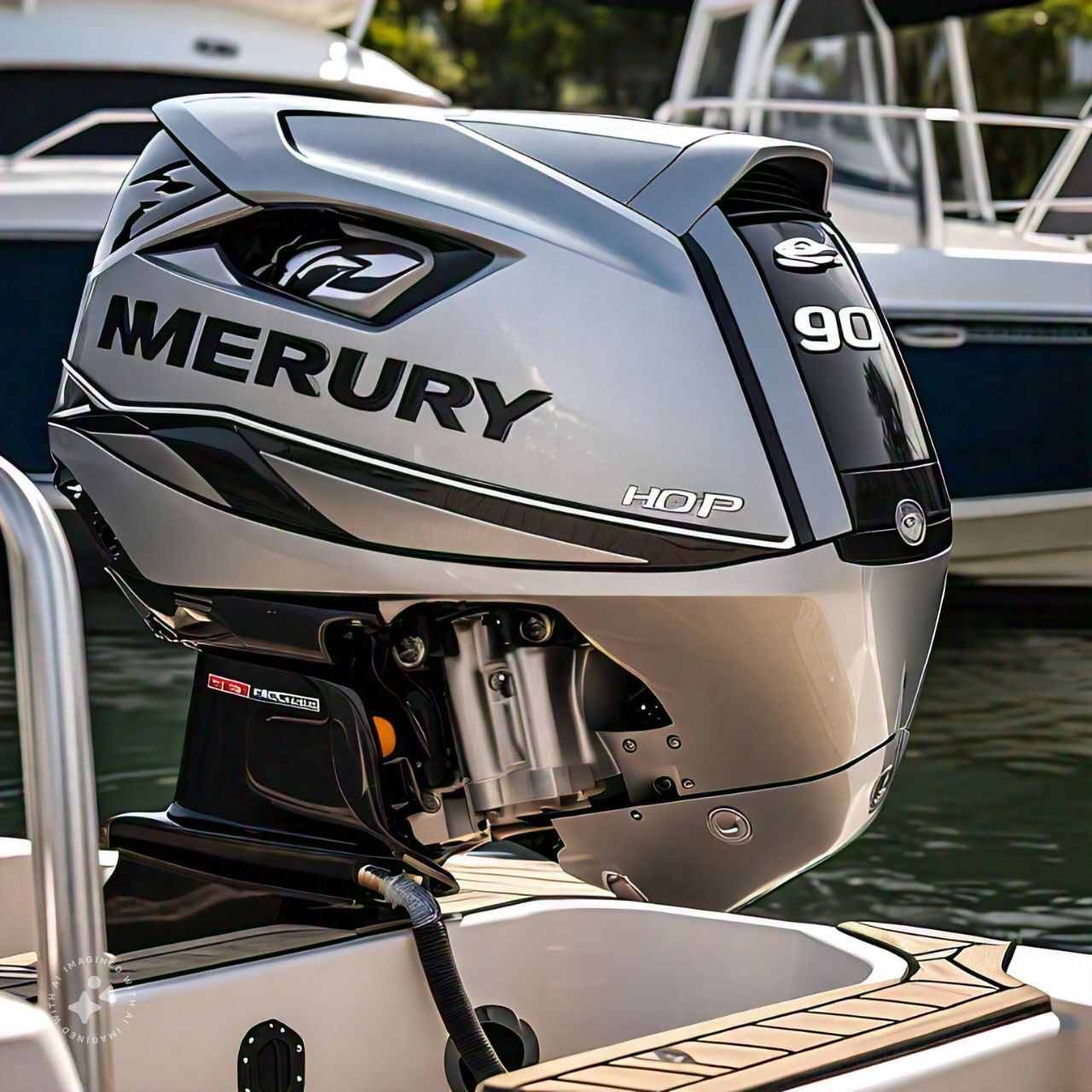 The Mercury 90 Hp Outboard Motor Is A Reliable And Efficient 4-stroke ...
