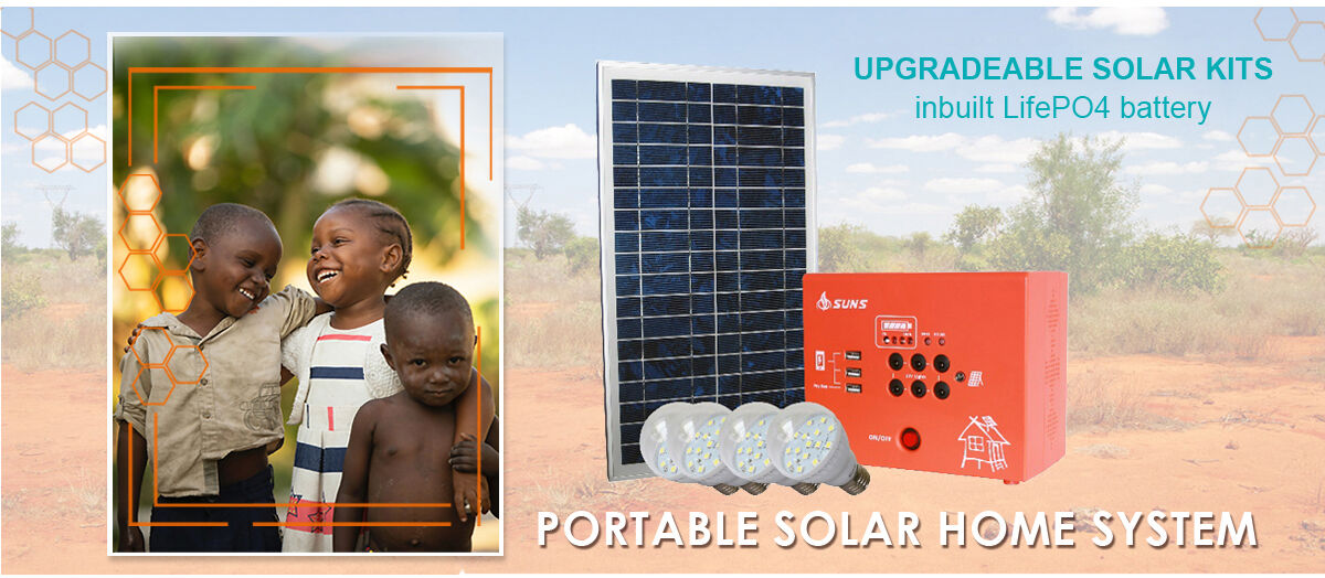 Portable Upgradeable Solar Shs Kits Inbuilt Lifepo4 15w 30w 60w Small ...