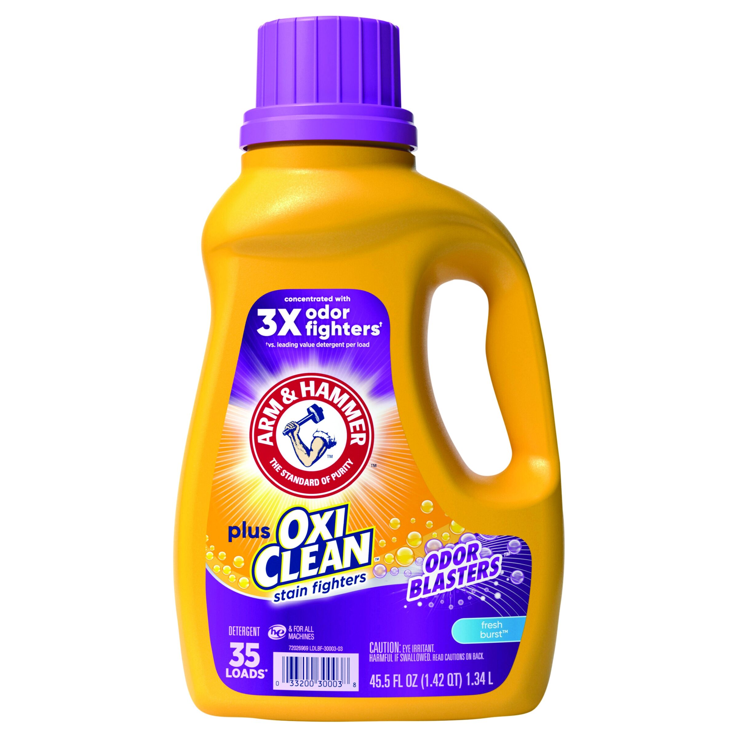 Arm & Hammer Plus Oxiclean Odor Blasters Fresh Burst, 35 Loads Liquid ...