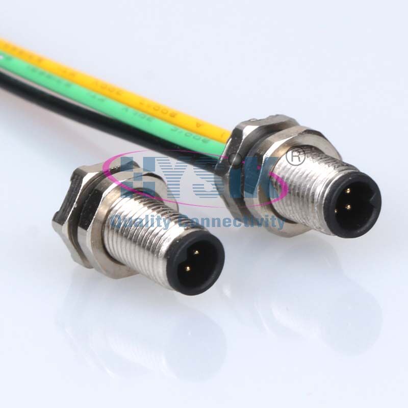Hysik Ip67 Waterproof Cable Connector 3pin 4pin Cable Assemblies Male ...