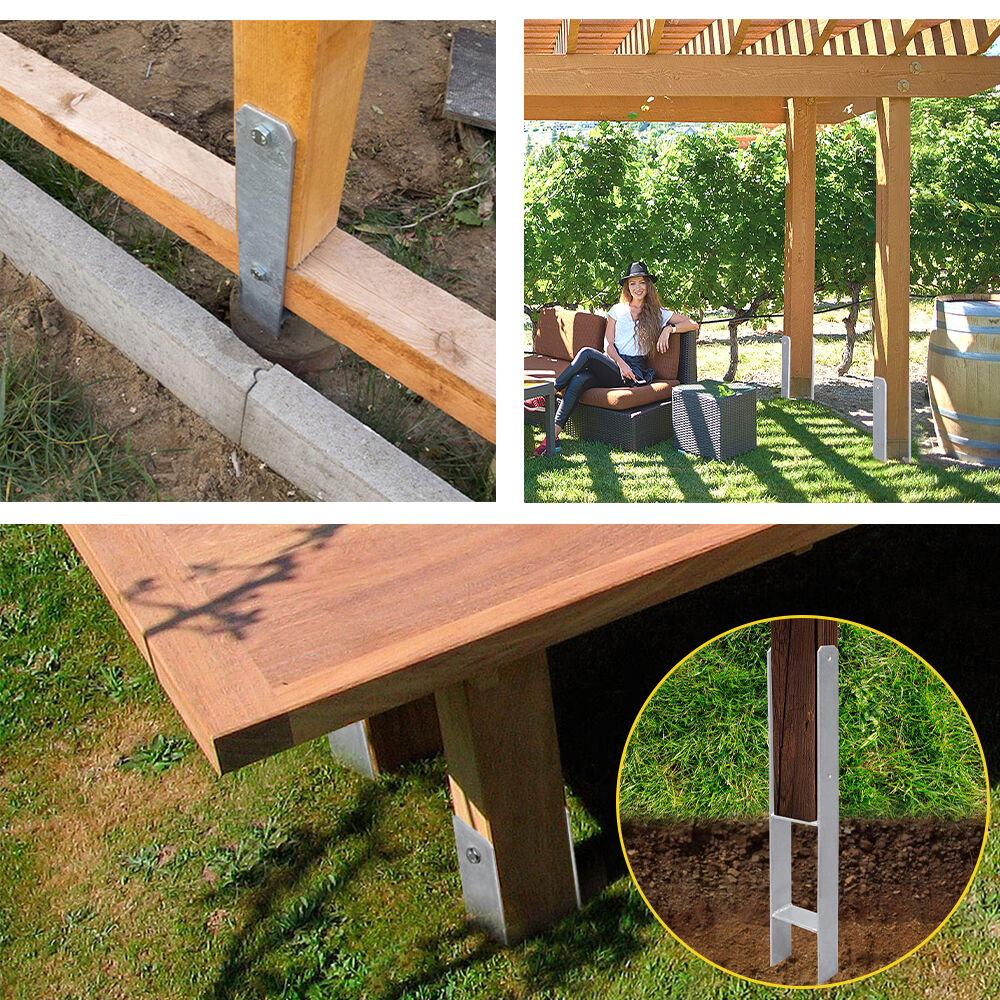 Easy Install Ground Sleeve Anchors Firmly Securing Garden And Yard ...