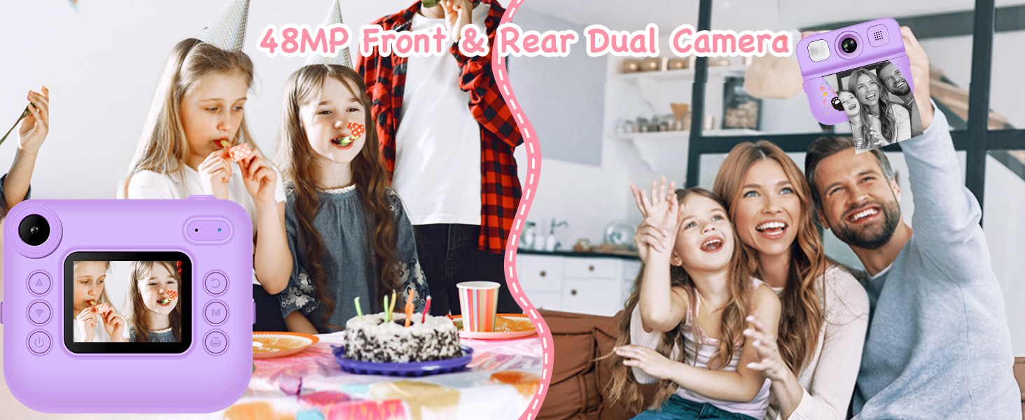 Buy China Wholesale Flash Led Dual Camera Toys Instant Print Camera For ...