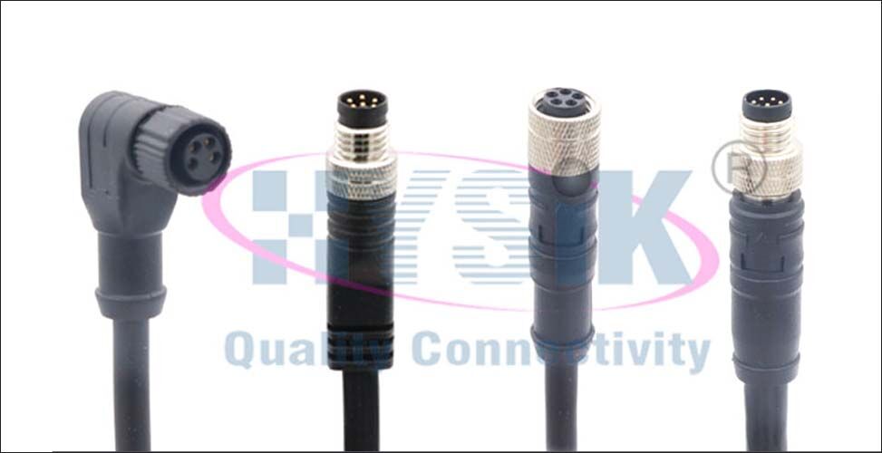 Hysik Ip67 Waterproof Molded Cable Connector 2pin 3pin 4pin 5pin 6pin 8pin Male Female M8 Sensor ...