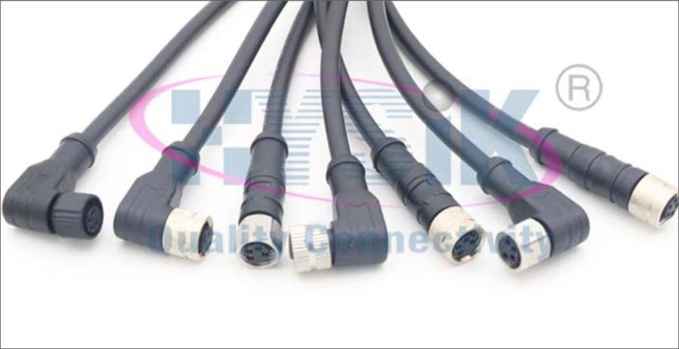 Hysik Ip67 Waterproof Molded Cable Connector 2pin 3pin 4pin 5pin 6pin 8pin Male Female M8 Sensor ...