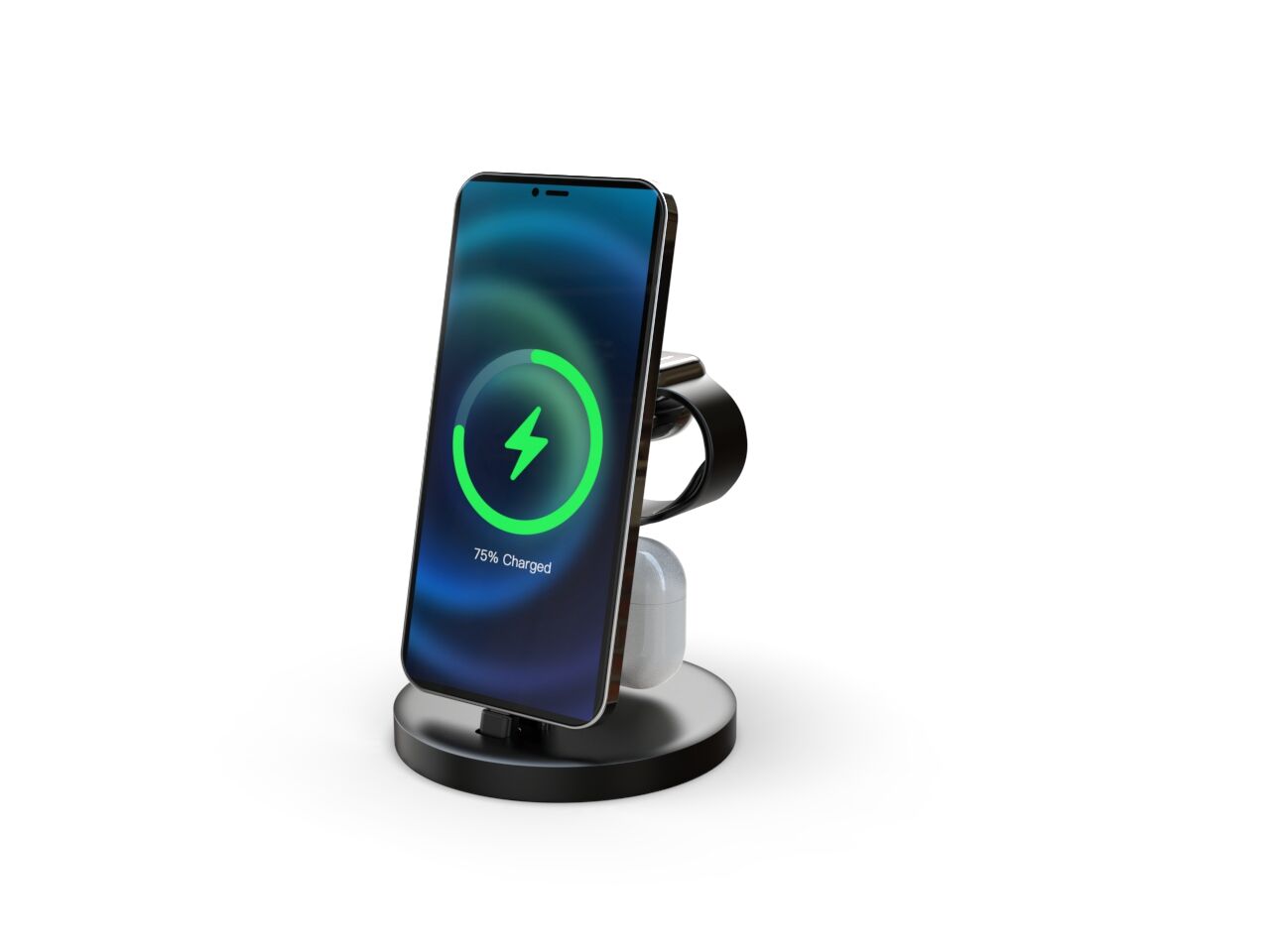 High Charging Efficiency 3 In 1 Wireless Charging Stand G620 - China ...