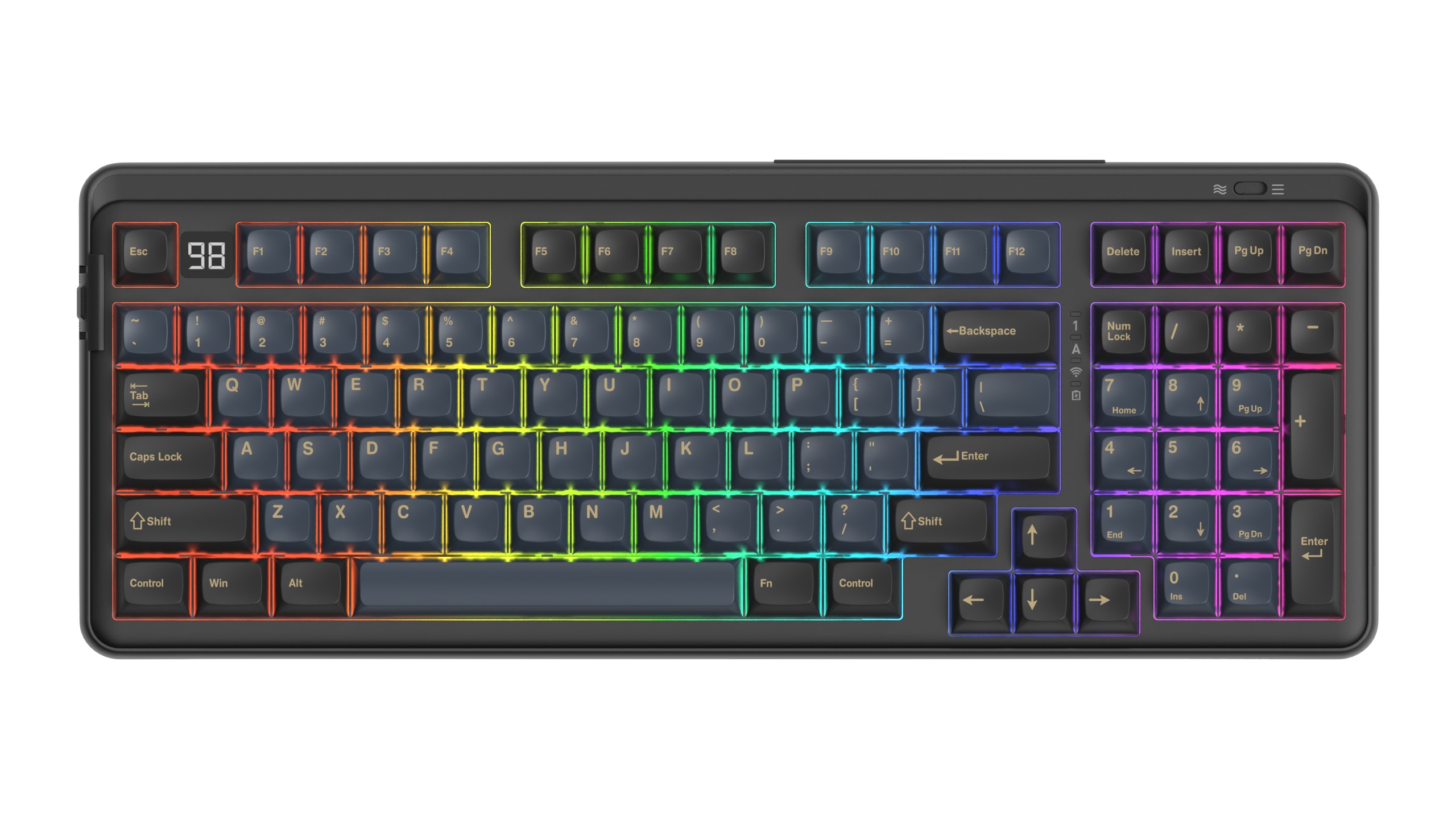 High Level Hot Swappable Switch Rgb Light Tri-mode Mechanical Gaming ...
