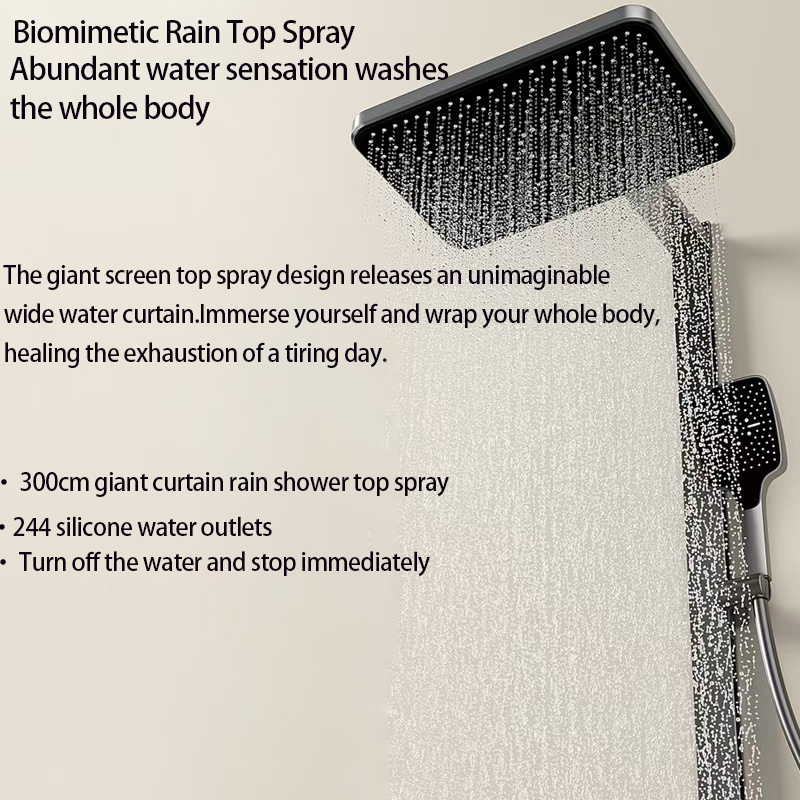 Wholesale All Copper Three Function Without Spray Gun Shower Set,piano Buttons Intelligent ...