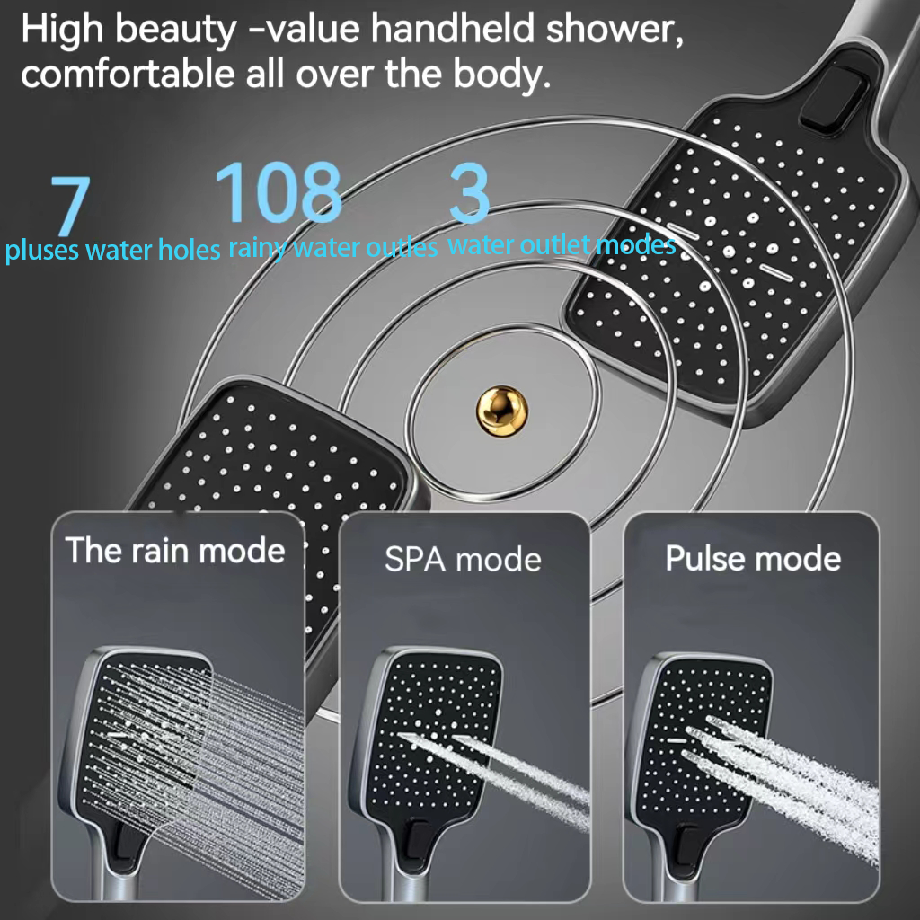 Wholesale All Copper Three Function Without Spray Gun Shower Set,piano Buttons Intelligent ...