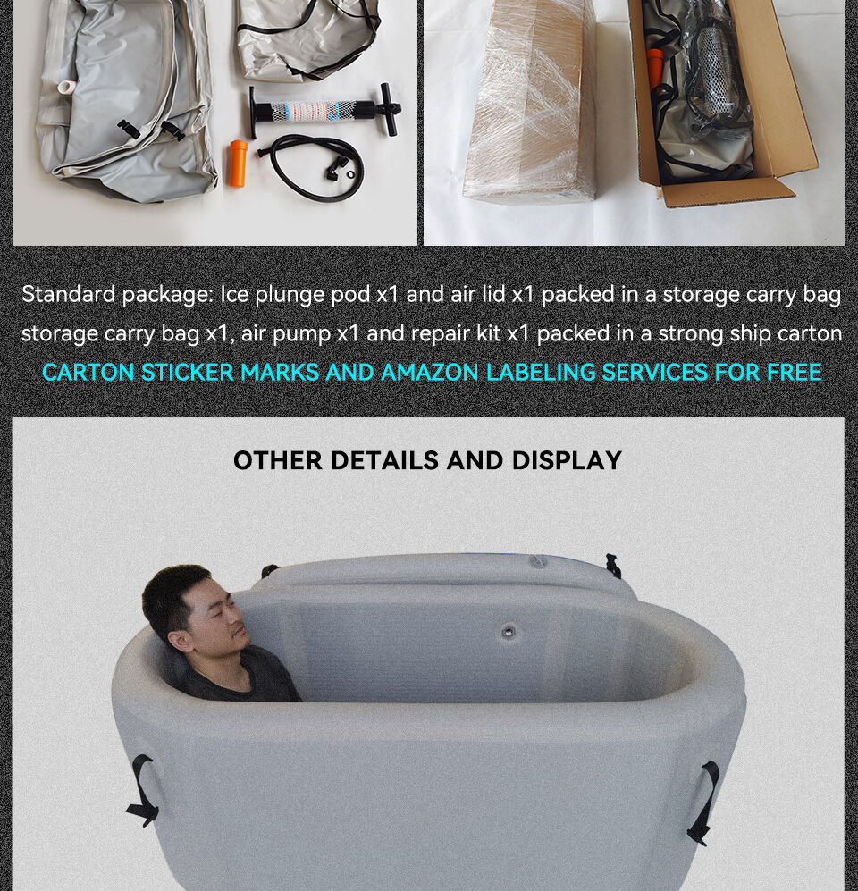 New Design Cold Plunge Barrel Ice Bath Barrel Ice Bathtub Pool Recovery ...