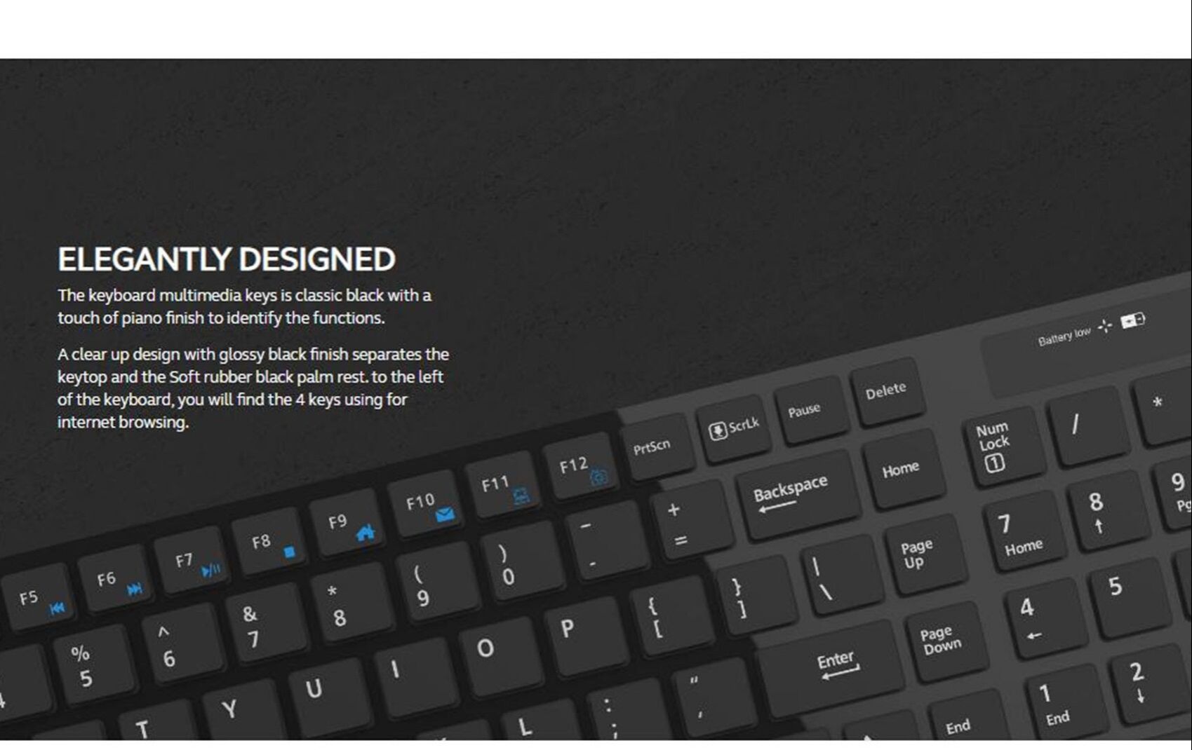 Aikun Ultra Slim Keyboard And Mouse Combo, Wireless Keyboard And Mouse ...