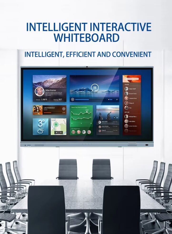 55/65/75/86 Inch Tft-lcd Interactive White Board Windows10 Ram 4gb Rom ...