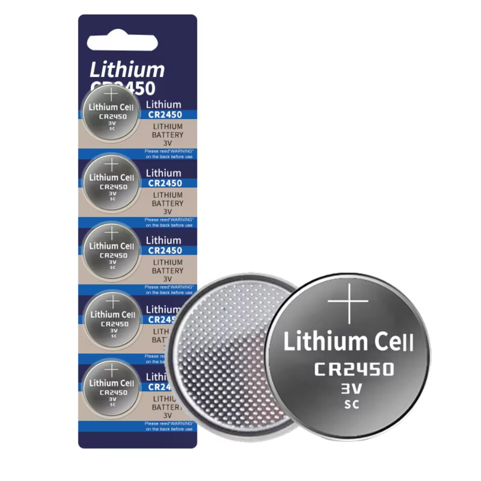 3.6v Lithium Ion Button Cell Battery 150mah Lir 2450 Li-ion ...