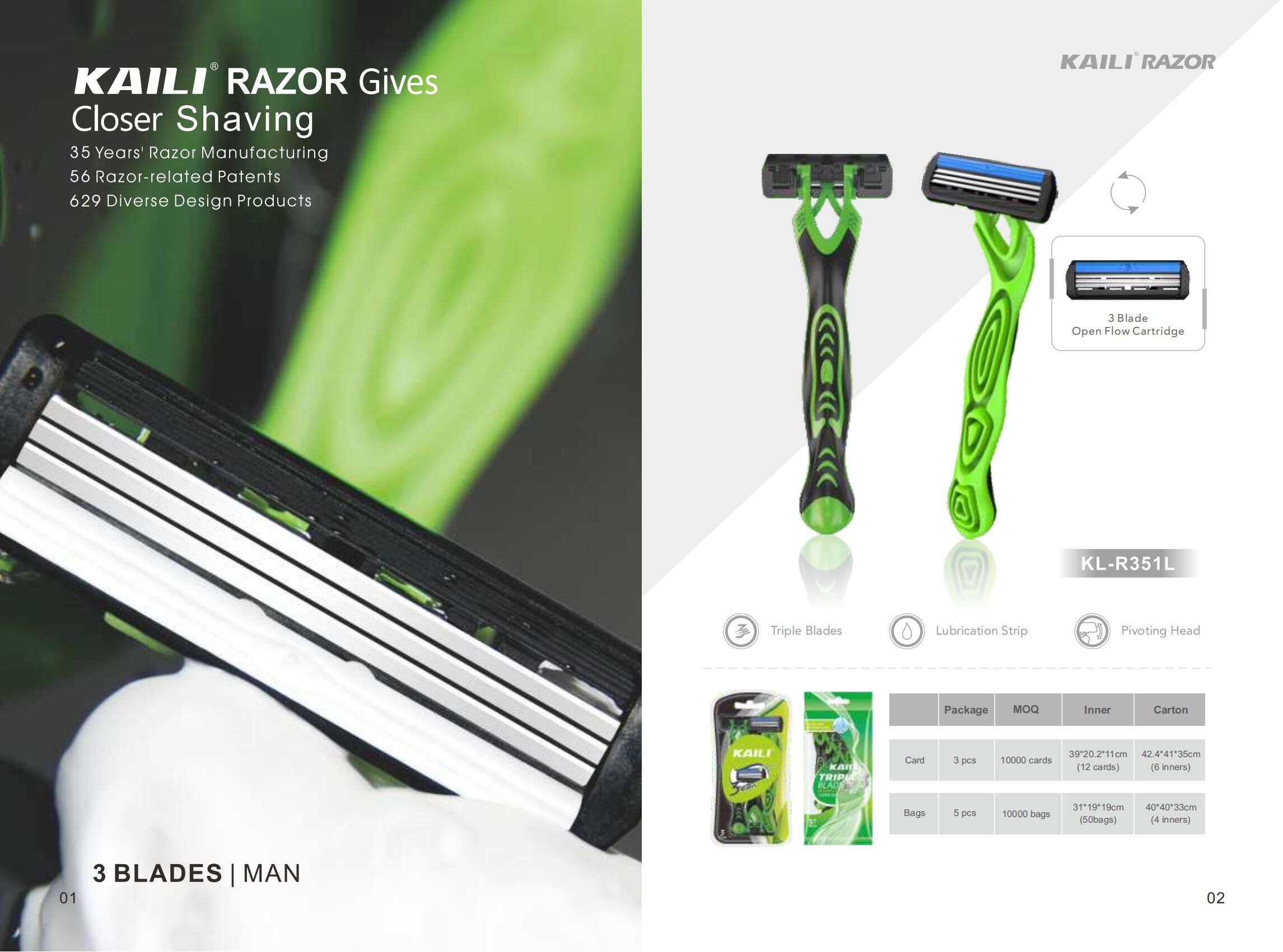 Four Blade Razor With Precision Shaving Technology, Comfort Grip Handle ...