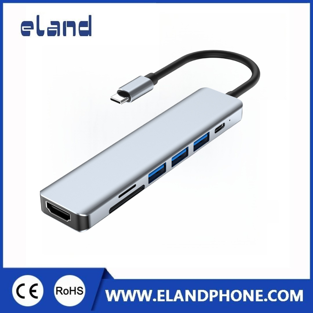 7 In 1 Usb 3.0 Hub Usb 3.1 Type C To Hdmi/usb 3.0/rj45/sd/tf/type C Adapter Converter For ...