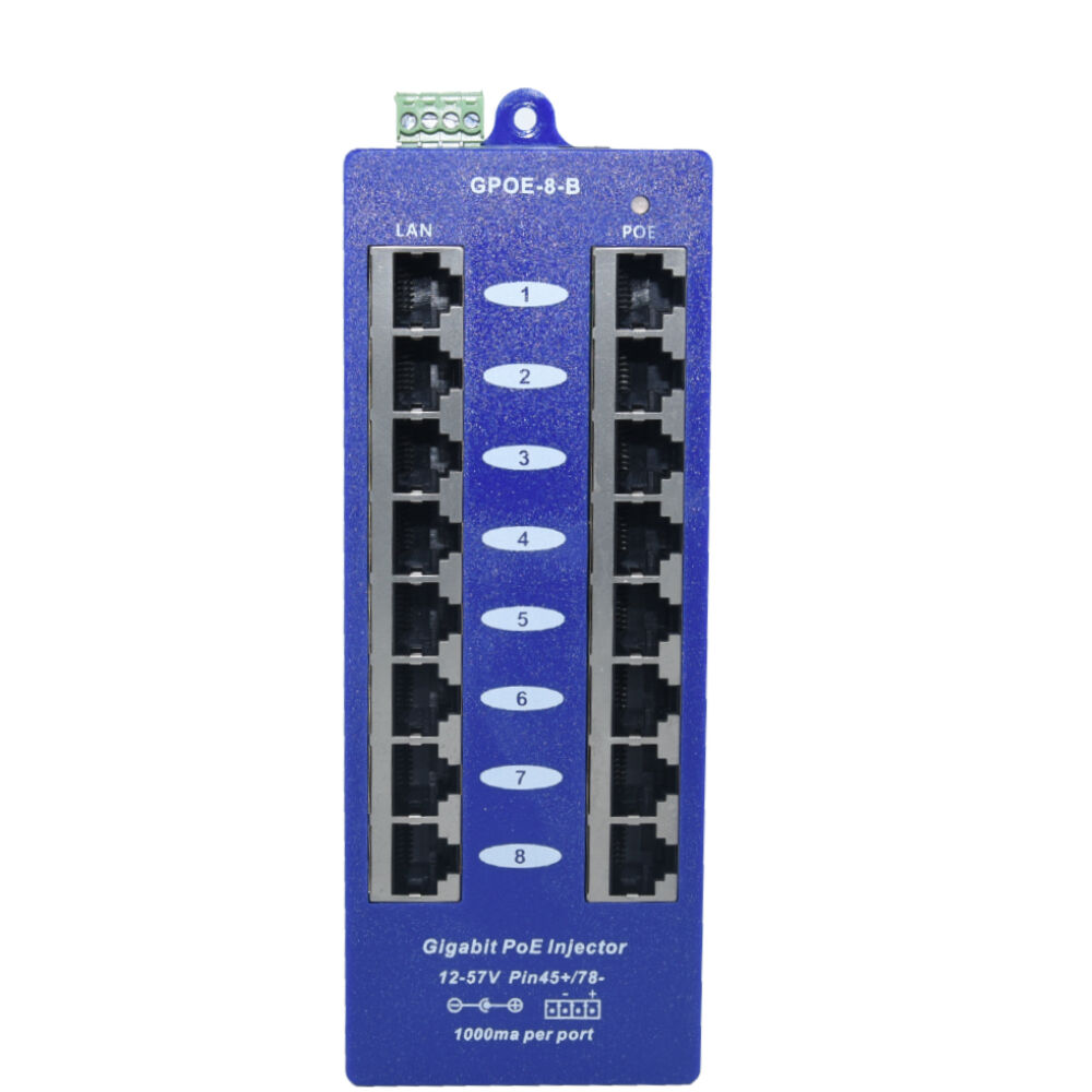 Custom Multi Port 24v 48v 56v Passive Gigabit Poe Injector 4 Port ...