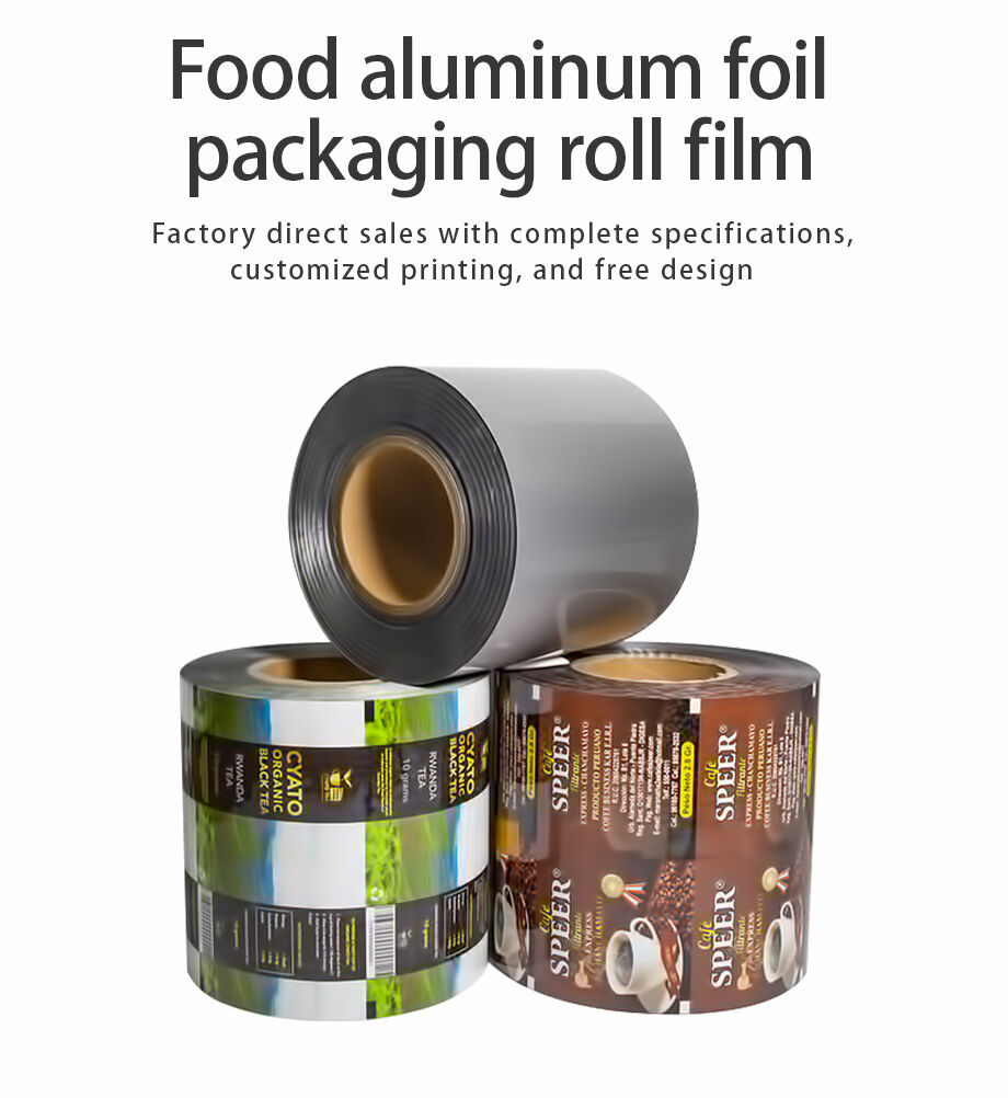 Customized Size Color-printed Food Packaging Film Rolls: Aluminum Foil ...