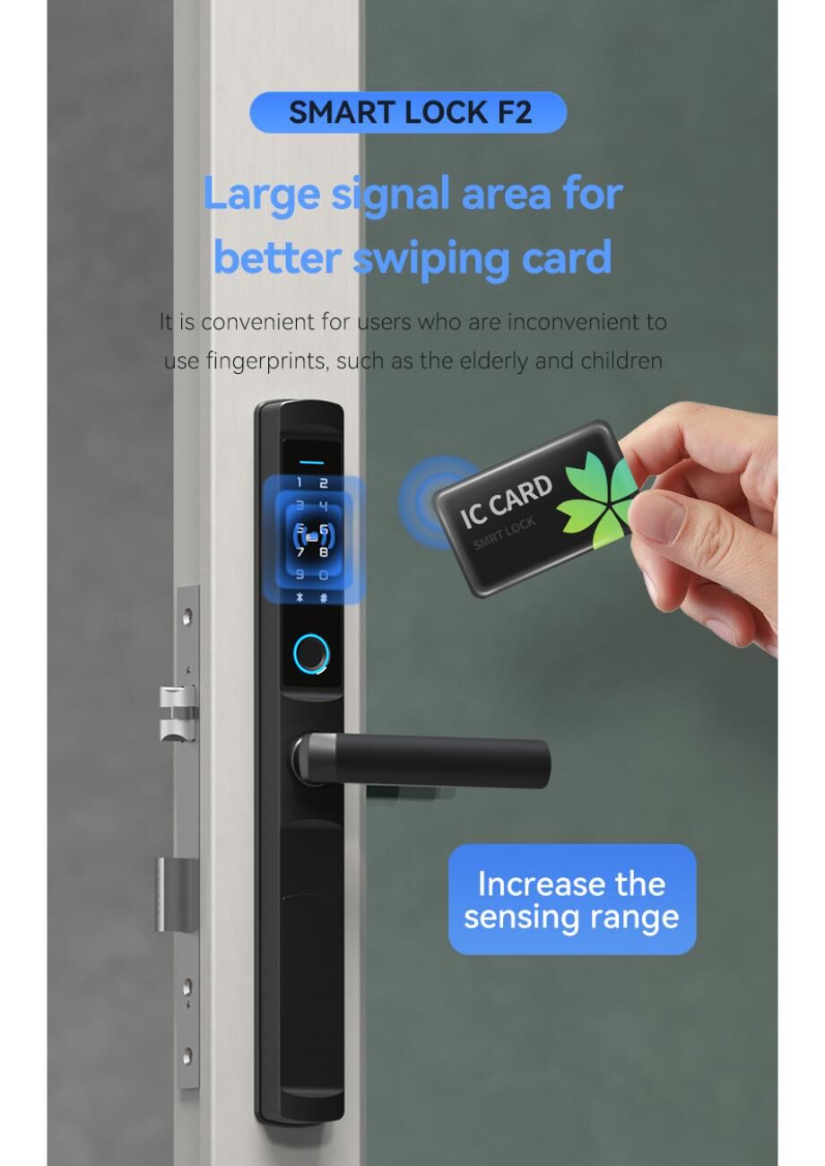 Tuya Tt Lock Smart Fingerprint Ic Card Password Front Aluminum Alloy ...