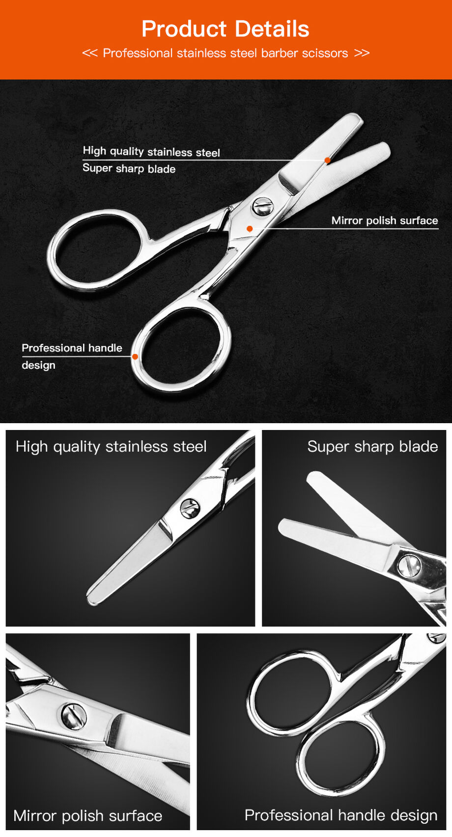 Buy China Wholesale High Quality Mini Stainless Steel Scissors ...