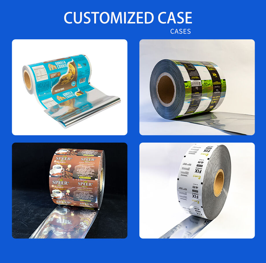 Custom Printed Food Packaging Roll Film Laminated Plastic Flexible ...