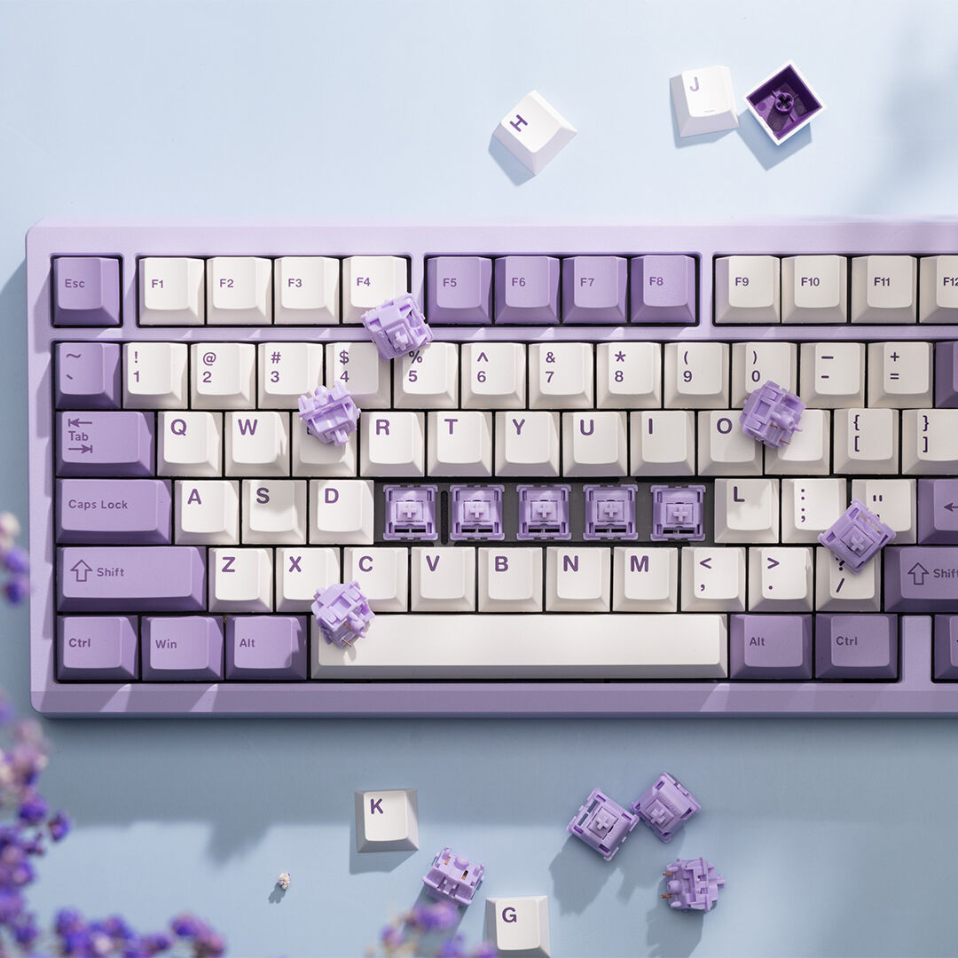 Hot Selling 80 Million Mechanical Life Switches Purple Full Pom Switch ...