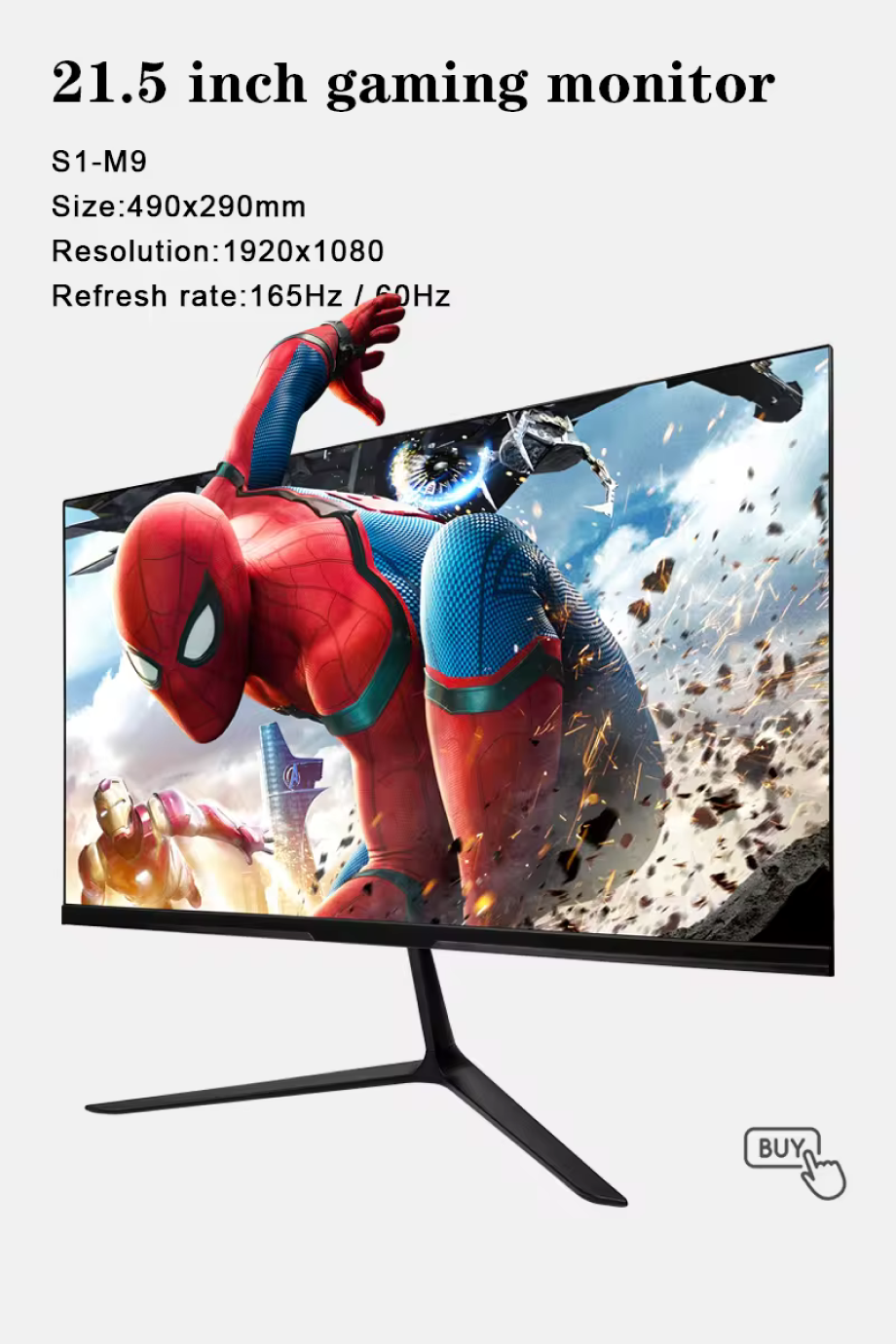 Curved Screen Monitors 24 32 34 Inch Ips Lcd Monitor 144hz 165 Hz ...