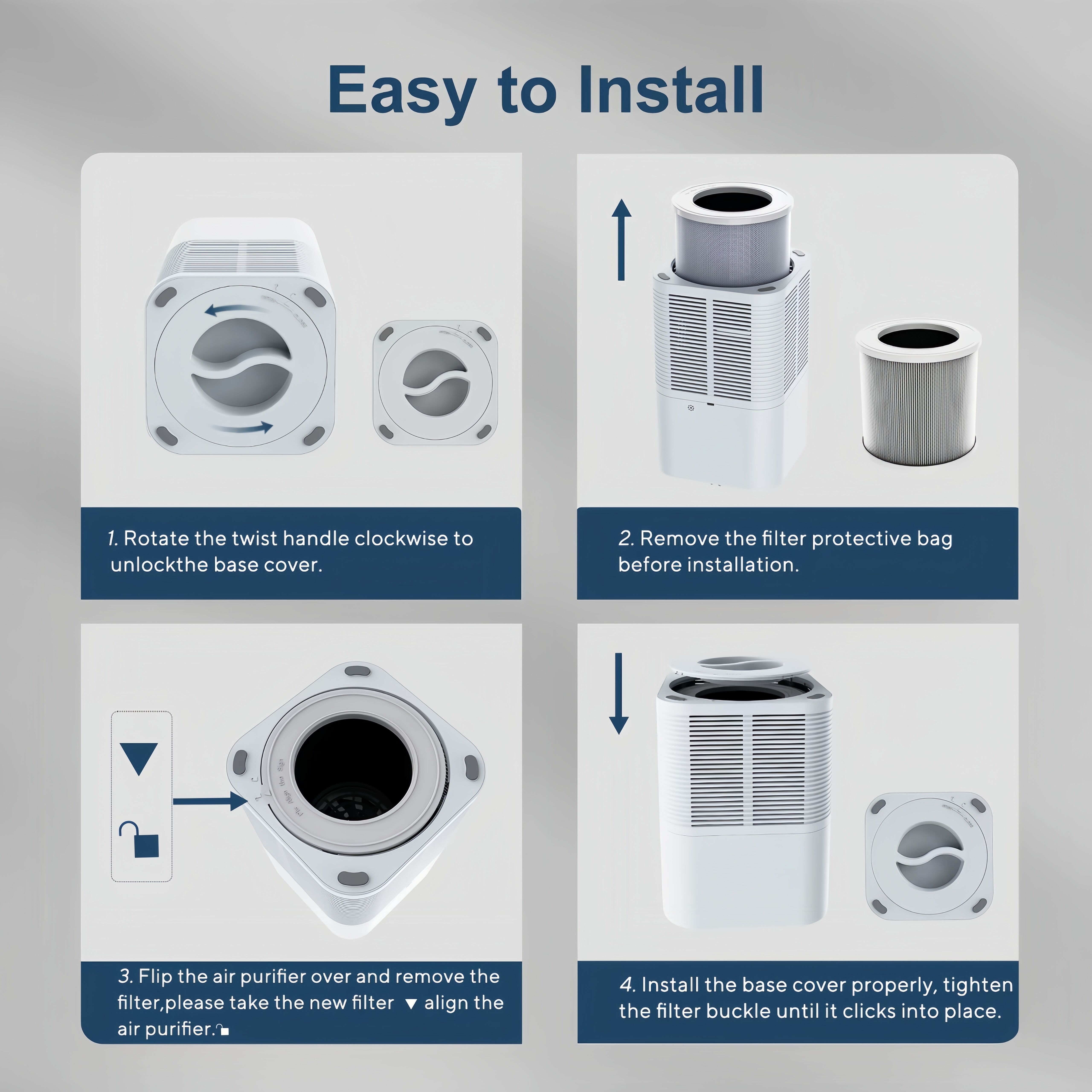 China Wholesale Price Household Room Hepa Filter Portable Air Purifier ...